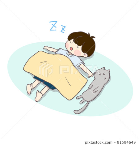 afternoon nap - Stock Illustration [91594649] - PIXTA