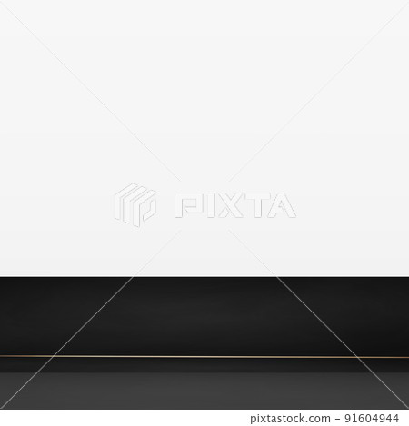 Black metal table top isolated on white... - Stock Illustration ...