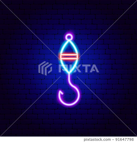 Float with Look Neon Sign - Stock Illustration [91647798] - PIXTA