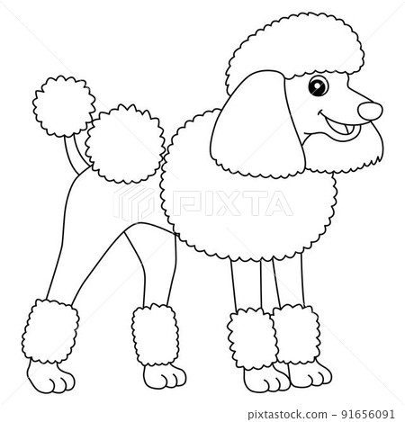 coloring pages of poodle dogs