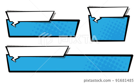 Square American comic style telop base, light... - Stock Illustration ...