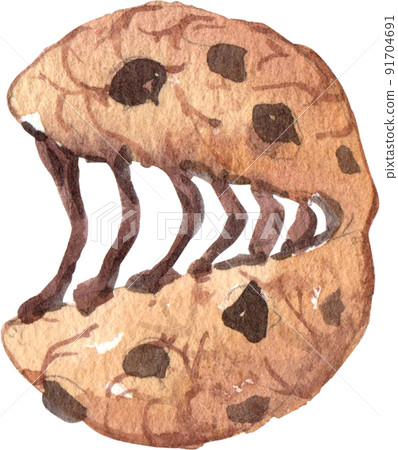 Cooking homemade watercolor icon png - Stock Illustration [91704691 ...