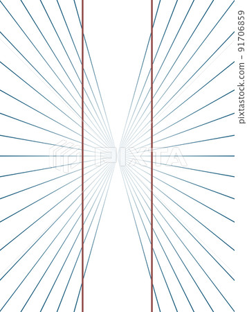 Optical illusion (vertical lines appear to be... - Stock Illustration ...