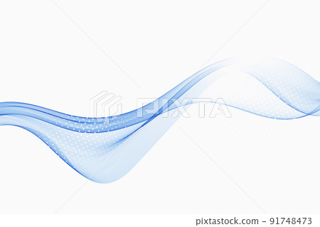 Vector blue color abstract wave design element... - Stock Illustration ...