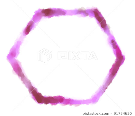 Geometric shape hexagon hand drawin in...-插圖素材 [91754630] - PIXTA圖庫