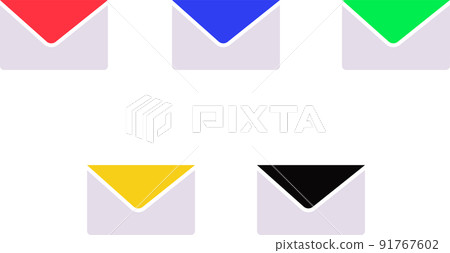 Simple email icon - Stock Illustration [91767602] - PIXTA