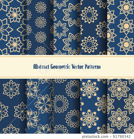 Abstract geometric vector patterns - Stock Illustration [91780342] - PIXTA