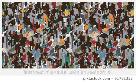 Vector Seamless pattern abstract illustration... - Stock Illustration ...