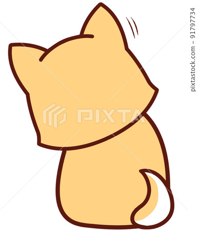 Illustration of Shiba Inu in the back - Stock Illustration [91797734 ...