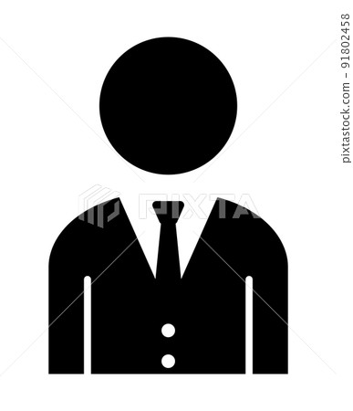 Suit person icon - Stock Illustration [91802458] - PIXTA