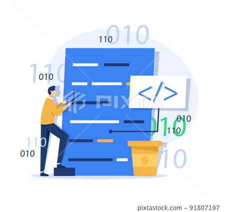 People characters working together and...-插圖素材 [91807197] - PIXTA圖庫