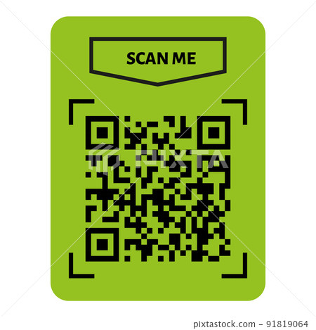 Scan me QR code design. QR code for payment,... - Stock Illustration [91819064] - PIXTA
