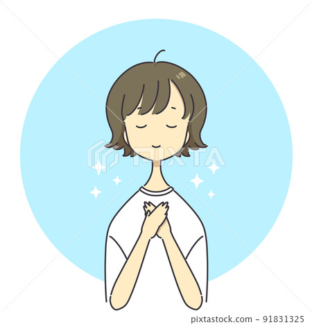 A woman with a clear heart - Stock Illustration [91831325] - PIXTA
