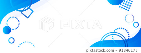 Simple background material frame blue - Stock Illustration [91846173 ...