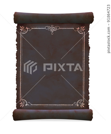 Old tattered paper (vertical) Medieval European... - Stock Illustration ...