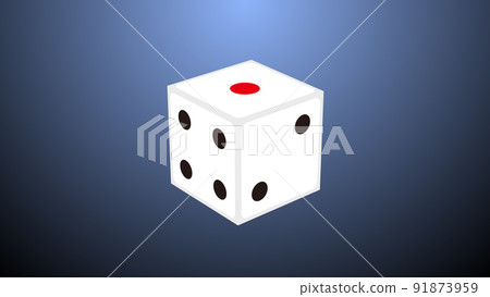 One dice - Stock Illustration [91873959] - PIXTA