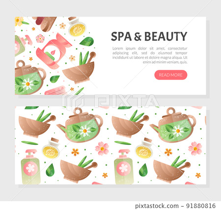 Spa Original Design with Essential Oil Jar,...-插圖素材 [91880816] - PIXTA圖庫