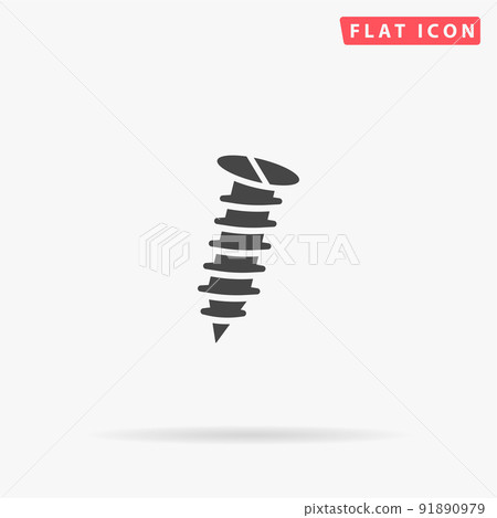 Screw flat vector icon - Stock Illustration [91890979] - PIXTA