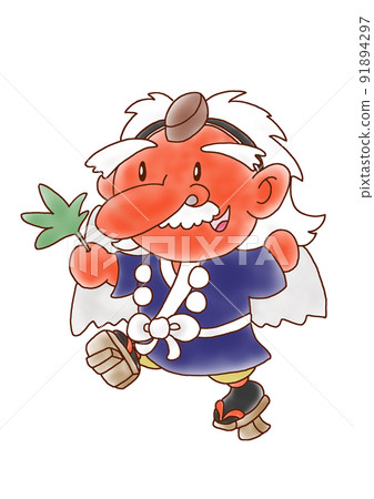 Tengu's cute youkai illustration - Stock Illustration [91894297] - PIXTA