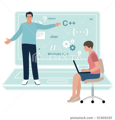 Programming Languages Learning Software Coding IT - Stock Illustration [91909285] - PIXTA
