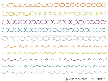 Hand-painted colorful and simple decorative... - Stock Illustration ...