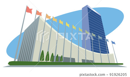 United Nations Headquarters - Stock Illustration [91926205] - PIXTA
