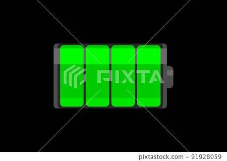 Battery load illustration isolated on white... - Stock Illustration ...