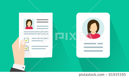 Personal profile data info file vector icon or... - Stock Illustration ...