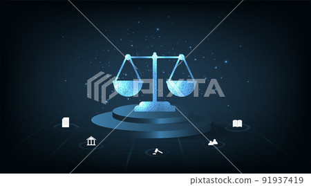 Justice and Internet law design. - Stock Illustration [91937419] - PIXTA