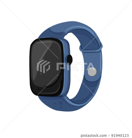 smartwatch watch tracker cartoon vector... - Stock Illustration ...