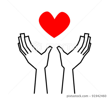 Pose hand sign to lift from below - Stock Illustration [91942460] - PIXTA