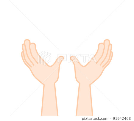 Pose hand sign to lift from below - Stock Illustration [91942468] - PIXTA