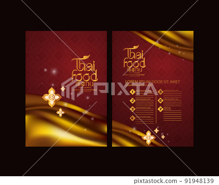 Thai art traditional concept design background-插圖素材 [91948139] - PIXTA圖庫