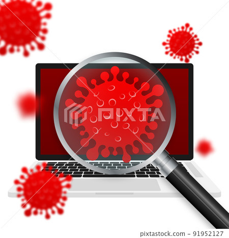Computer virus. Programming code. Malware... - Stock Illustration ...
