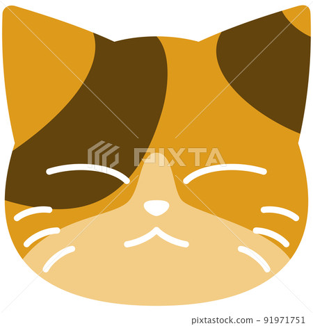 Illustration of cat face mark - Stock Illustration [91971751] - PIXTA