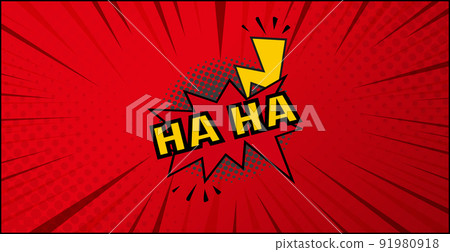 Comic lettering HA-HA on white background - Vector - Stock Illustration ...