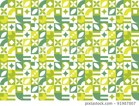 Cute patchwork pattern background material - Stock Illustration ...