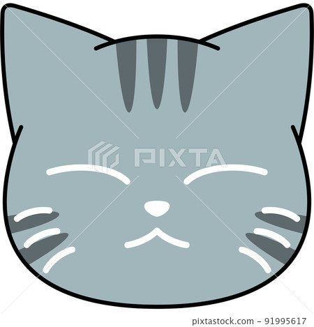 Illustration of cat face mark - Stock Illustration [91995617] - PIXTA