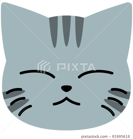 Illustration of cat face mark - Stock Illustration [91995618] - PIXTA