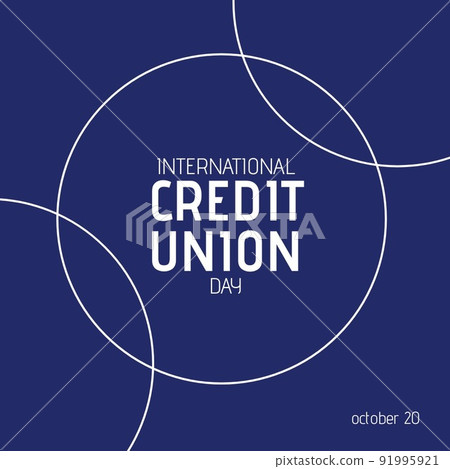 Image of credit union day over circles on blue... - Stock Illustration ...