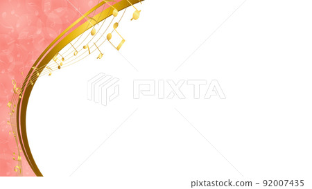 Gold note frame - Stock Illustration [92007435] - PIXTA