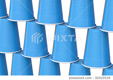 Set of pastic disposable party cup for juice,... - Stock Illustration ...