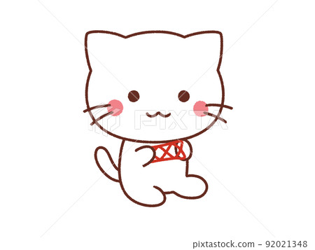 A cat playing a string figure - Stock Illustration [92021348] - PIXTA
