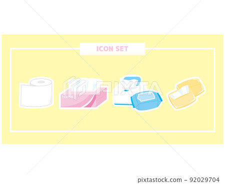 Tissue paper, toilet paper, wet tissue,... - Stock Illustration ...