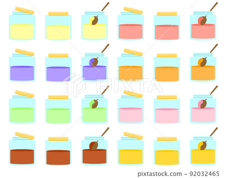 Colorful jam illustration set - Stock Illustration [92032465] - PIXTA