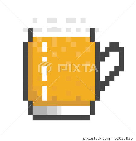 Pixel art beer - Stock Illustration [92033930] - PIXTA