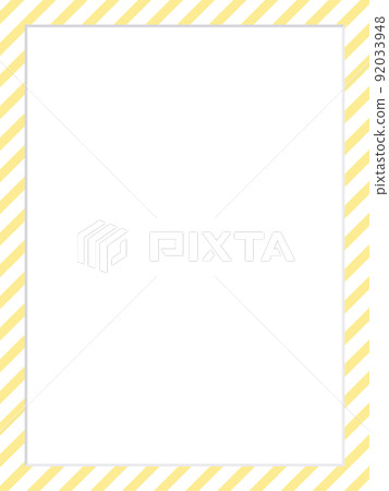 Yellow striped frame vertical simple picture frame - Stock Illustration ...
