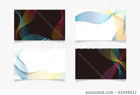 Card design B3 drawn with smooth curves... - Stock Illustration ...