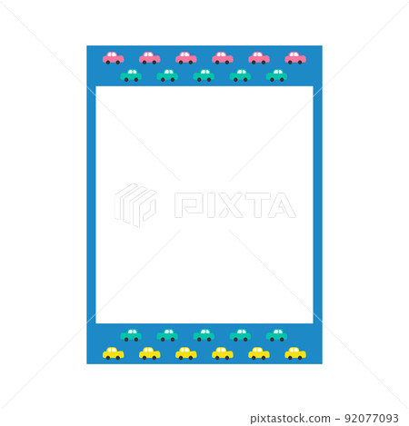 Cartoon cute retro instant photo frame. Modern... - Stock Illustration ...