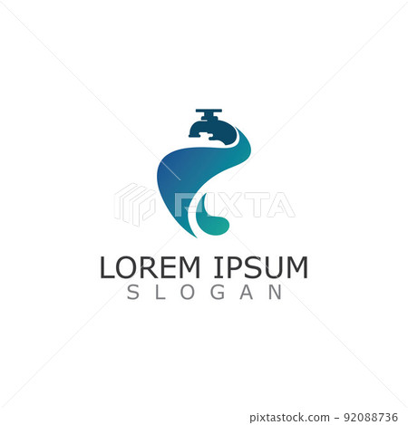 Plumb water Service logo design concept vector,... - Stock Illustration ...